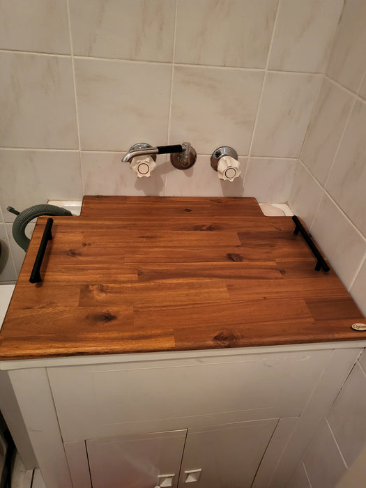 Laundry Tub Cover with Handles and Cut Outs — Oztima Grazing Boards