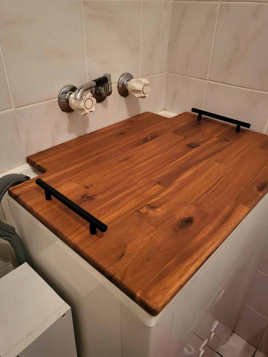 Laundry Tub Cover with Handles and Cut Outs – Oztima Grazing Boards